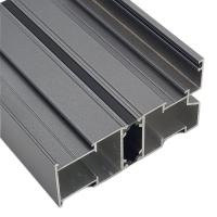 China Transfer Printing 6063 Aluminum Window Profile Oak Wood Grain Color for sale