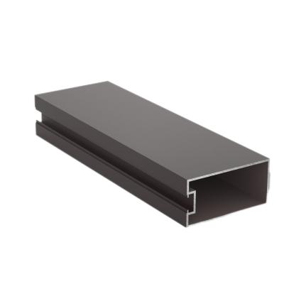 China Curved Aluminum Extrusion 6063 Curtain Wall Profiles Powder Coated for sale