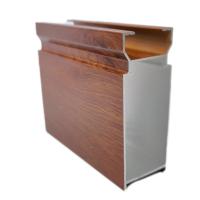 China 1.2mm Aluminium Sliding Window Profile Wooden Grain Marble Texture Adhesion for sale
