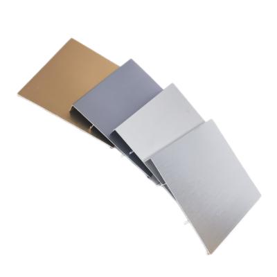 China 6000 Series Aluminium Decorative Profiles Middle Gold square aluminum extrusions for sale