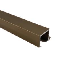 China High Hardness Aluminium Profile Cover For Glass Doors Rectangle Shape for sale