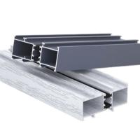 China T5 Aluminium Door Profiles White Powder Coating 0.8mm Thickness for sale