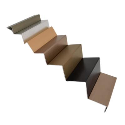 China Rectangular Aluminium Decorative Profiles Wood Finish For Kitchen Cabinets for sale