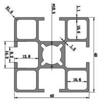 China T4 T5 T6 T Slot Aluminum Extrusion Profiles Steel Polished Suface Treatment for sale