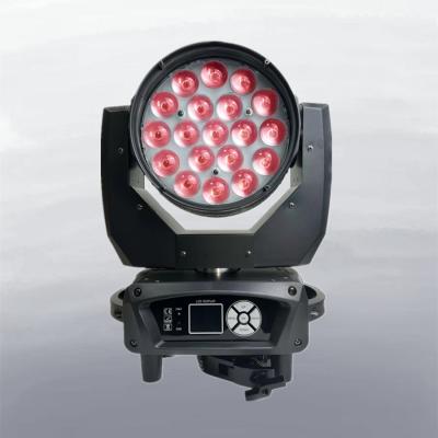 China Circle Control 19x15w LED Moving Head Zoom Wash For Ktv Nightclub for sale