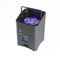 China DMX 6pcs 18W RGBWA UV 6IN1 Battery Operated Uplighting Battery LED Par Can for sale