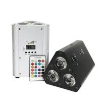 China Rechargeable 3*18w 6in1 Rgbwa UV Wedding Up Lights Led Battery Powered Wireless Dmx for sale