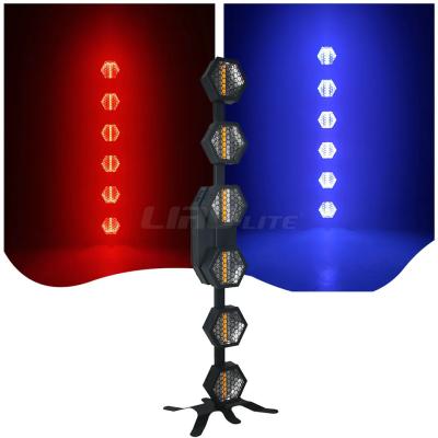 China LED Portman Stage Background 6*100W RGB LED Retro P2 Light Hexaline Halogen Lamp Six Eyes for sale