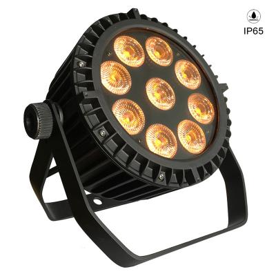China 9*12W RGBW 4in1 Flat Par LED Lights Wedding Event Light 60000 Hours for sale