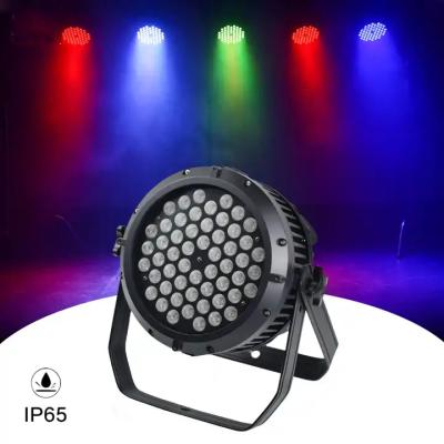China Waterproof 54PCS * 3W RGBW 4in1 Stage Par Lights DMX512 LED Par Lights For Dj for sale