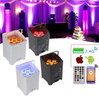 China 6X18W RGBWA Dj Stage Lighting Uv Battery Powered Uplights Wedding Led Wireless Uplight for sale