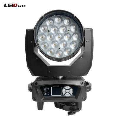 China Wash 19*15 Rgbw 4 In 1 Mac Aura Moving Head Rgb/Remote Control Dmx Zoom Wash Stage Light for sale