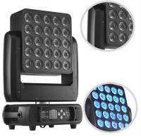 China 25pcs 5*5 Matrix Rgbw 4in1 Led Moving Stage Wash Light 5*5 Quad Color With Wash Party Lighting for sale