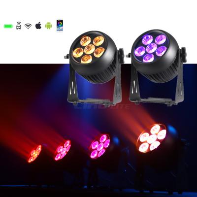 China High Quality Brightness 6pcs 20W Waterproof Battery Led Par Light Dmx Control Rgbwa-Uv Led for sale
