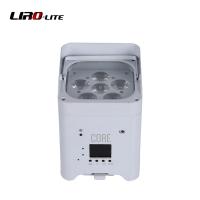 China 6 In 1 Battery Up Light 6pcs Charging Case Uplight 6X18w Led Battery Powered Par Uplight For Wedding Party Stage Light for sale