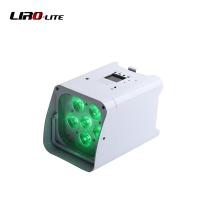 China 6 In 1 Battery Up Light 6pcs Charging Case Uplight 6X18w Led Battery Powered Par Uplight For Wedding Party Stage Light for sale