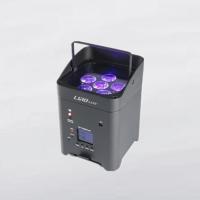 China 6 In 1 Battery Up Light 6pcs Charging Case Uplight 6X18w Led Battery Powered Par Uplight For Wedding Party Stage Light for sale