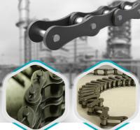 China Motorcycle Double Pitch Roller Chain Conveyor 083 084 Wearproof for sale