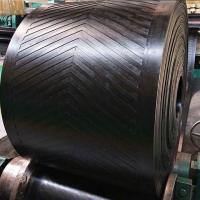 China Herringbone Pattern Rubber Conveyor Belts for Smooth Material Conveying for sale