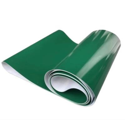 China 3 Layers PVC Belt 5000mm Length Green Light Conveyor Belt Weather Resistant For Food Industry for sale