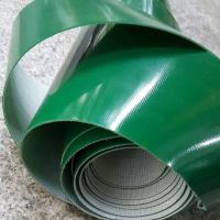 China Lightweight Durable Tobacco Conveyor Belt PVC Green 4 Ply for sale
