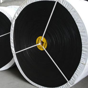 China Nylon / Polyester NN Rubber Conveyor Belts 7 Layers Black for sale