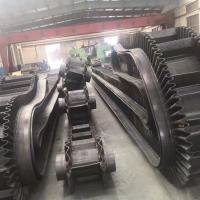 China Black Corrugated Sidewall Conveyor Belt for Large Inclination Transportation for sale