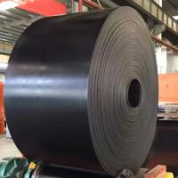 China Black Steel Cord Conveyor Belt 700mm Width with 1 Year Warranty for Cement and Mining for sale