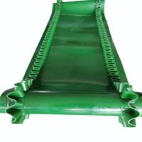 China Green 2 Ply Inclined Conveyor Belt with 1200mm Bandwidth for High Angle Transport for sale