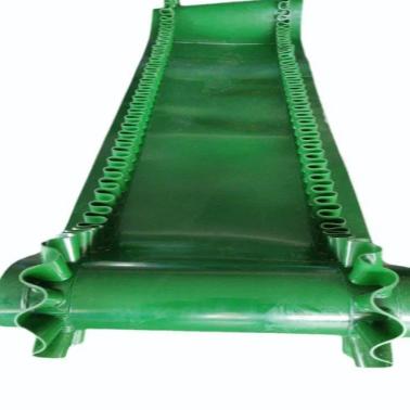 China Green 2 Ply Inclined Conveyor Belt with 1200mm Bandwidth for High Angle Transport for sale
