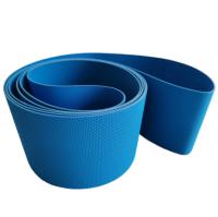 China Blue Conveyor Belt Rubber Strips with NN150 Core Material and Width 100mm-2200mm for sale