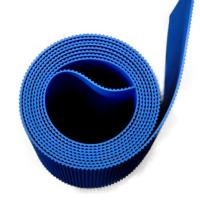 China Width 100mm-2200mm Blue Conveyor Belt Rubber Strips with 30~90 Degrees Conveying Angle for sale