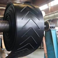 China Black EP NN CP Pattern Rubber Conveyor Belt with 15mm Height and Grainy Pattern for sale