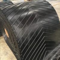 China OEM ODM Rubber Herringbone Pattern Conveyor Belt 500mm Width with 0-40° Inclination Angle for sale