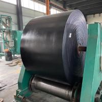 China 600mm EP200 Black Heavy-Duty Polyester Conveyor Belts with High Strength and Wear Resistance for sale