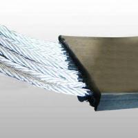 China Acid Alkali Resistant ST1000 Durable Wire Rope Conveyor Belt Safe Material Conveying for sale