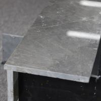 China Natural Marble Stair Steps Stone Wall Floor Indoor Modern Design Grey Stair Slab for sale