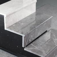 China Natural Marble Stair Steps Stone Wall Floor Indoor Modern Design Grey Stair Slab for sale