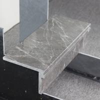 China Grey Color Staircase Steps Floor Tiles Polished Marble Step Stairs Tiles for sale