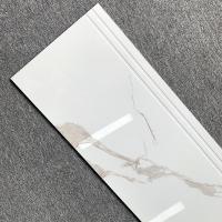 China Carrara White Ceramic Stairs Floor Step Tiles Acid Resistant for sale