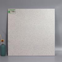 China 60x60cm White Gray Small Pots Anti Skid Rustic Flooring Porcelain Terrazzo Tile for sale
