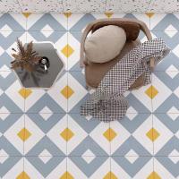 China Porcelain Rustic Decorative Flower Tile For Kitchen Bedroom Washroom Floor And Wall for sale