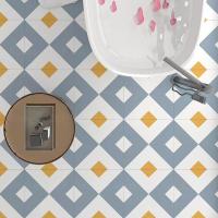 China Porcelain Rustic Decorative Flower Tile For Kitchen Bedroom Washroom Floor And Wall for sale