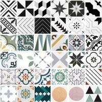 China Porcelain Rustic Decorative Flower Tile For Kitchen Bedroom Washroom Floor And Wall for sale