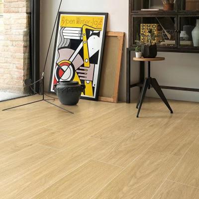 China Porcelain Gray Antibacterial Wood Grain Ceramic Tiles Indoor Kitchen Wall for sale