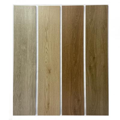 China 200*1000mm Wood Effect Porcelain Floor Tiles Decoration Bathroom Brown Fashion for sale