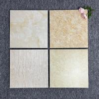 China Modern Floor Design Glazed Ceramic Tiles Bathroom Light Orange Porcelain 30x30cm for sale