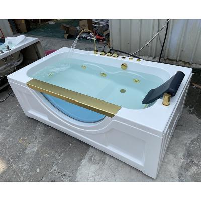 China One Adult Person Fiberglass Jacuzzi Bathtub Bathroom Corner Whirlpool Massage for sale