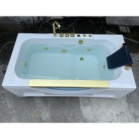 China One Adult Person Fiberglass Jacuzzi Bathtub Bathroom Corner Whirlpool Massage for sale
