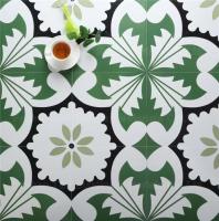 China Kitchen Wall Painted Floral Porcelain Tile , Outdoor Interior Floor Flower Pattern Tiles for sale